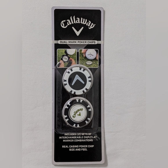 Callaway | Other | New Callaway Dual Mark Poker Chips2 Pack Golf Ball ...